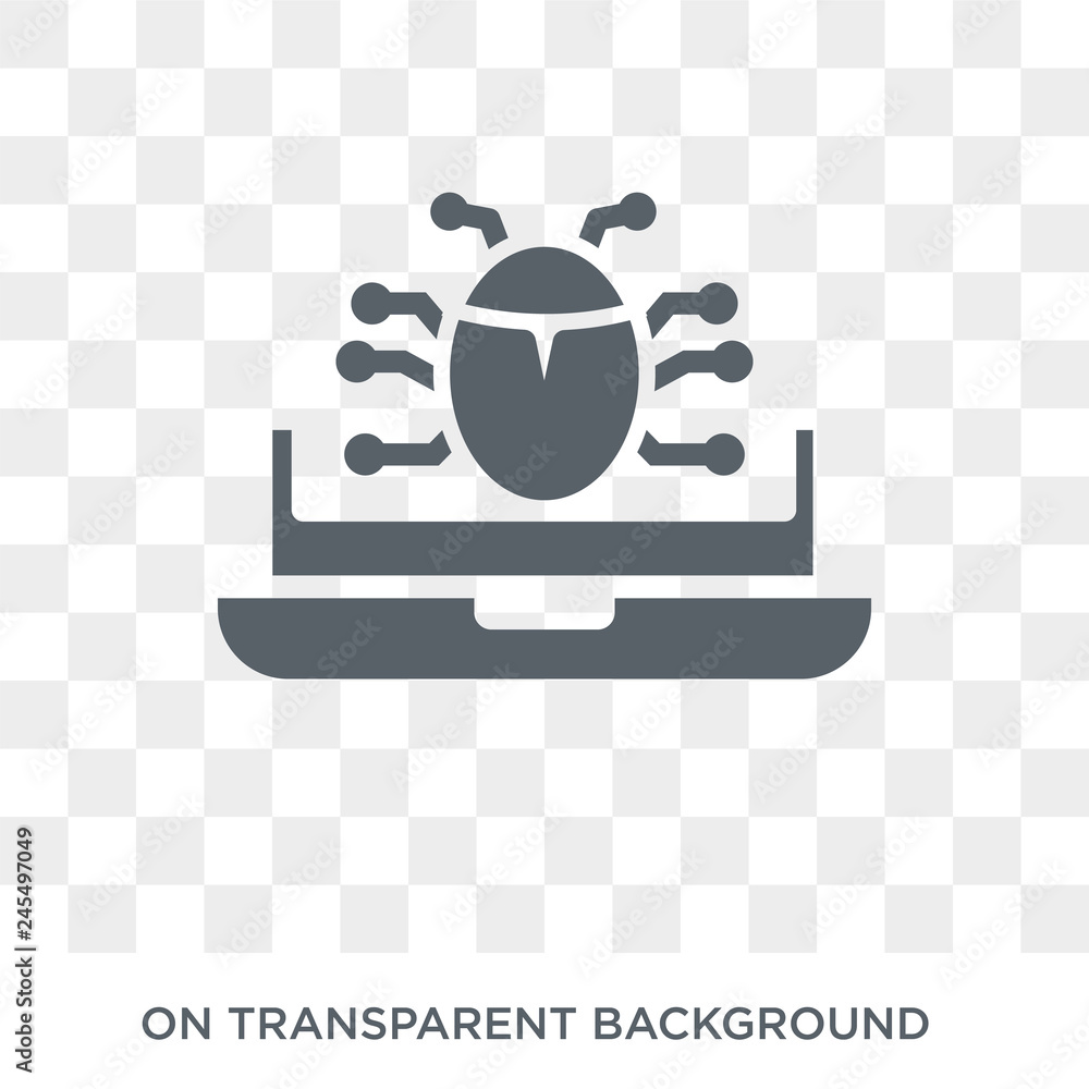 Bugs icon. Trendy flat vector Bugs icon on transparent background from ...
