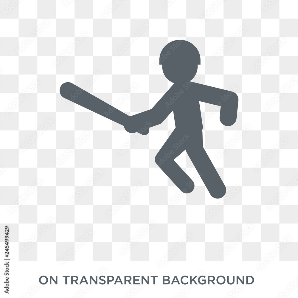 hurling icon. Trendy flat vector hurling icon on transparent background ...