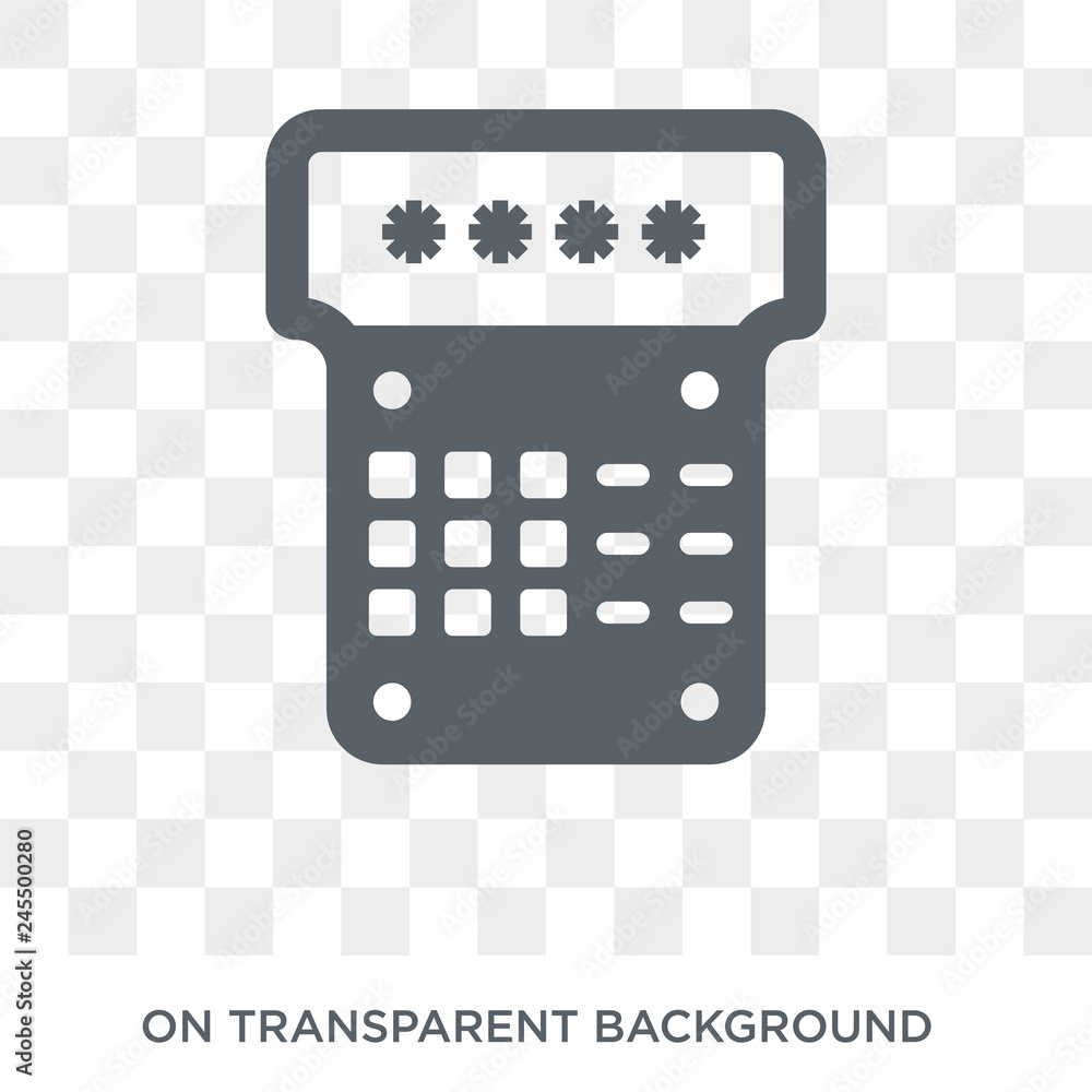 Security code icon. Trendy flat vector Security code icon on ...