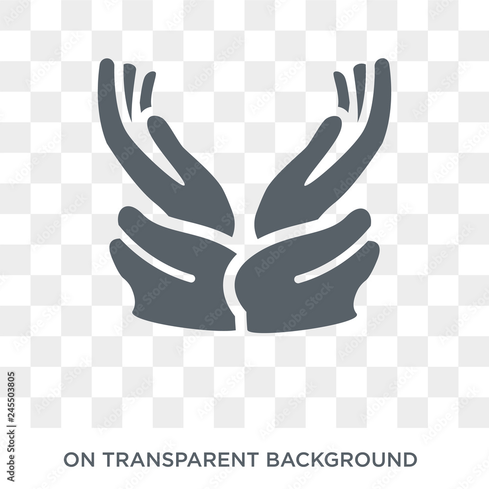 Muslim Praying Hands icon. Trendy flat vector Muslim Praying Hands icon ...