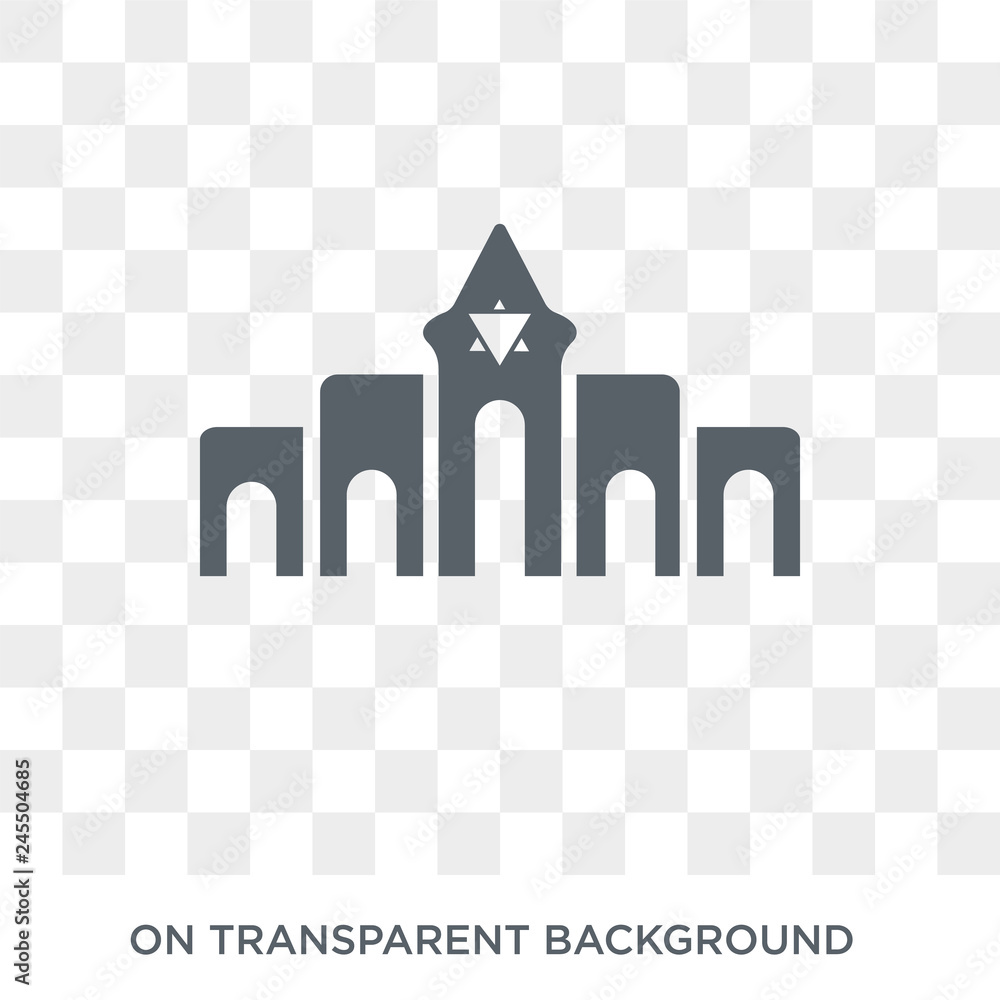 Synagogue icon. Trendy flat vector Synagogue icon on transparent ...