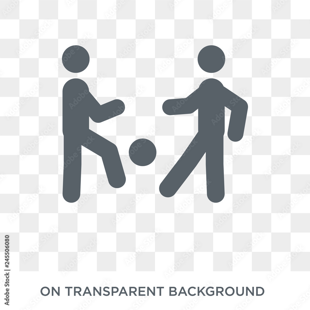 People playing Ball icon icon. Trendy flat vector People playing Ball ...