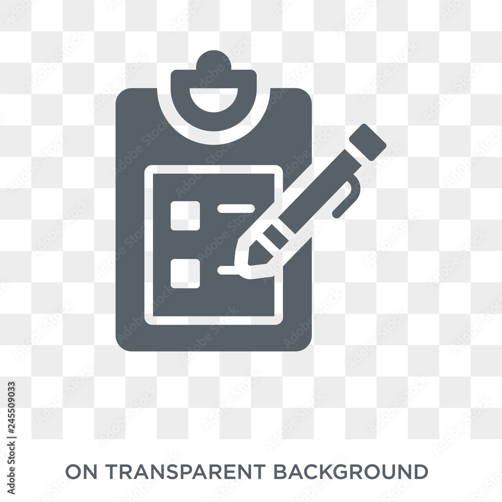 Checklist with a pencil icon. Checklist with a pencil design concept ...