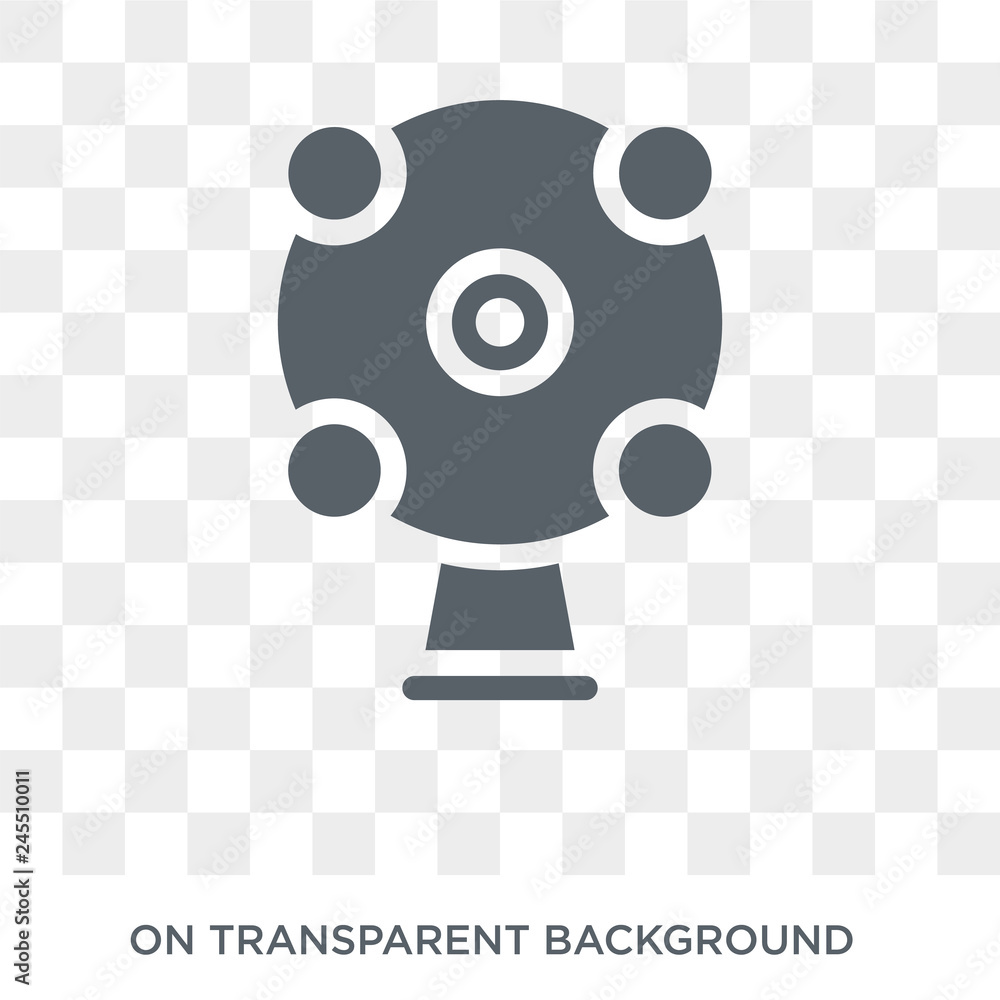 Ar camera icon. Trendy flat vector Ar camera icon on transparent ...