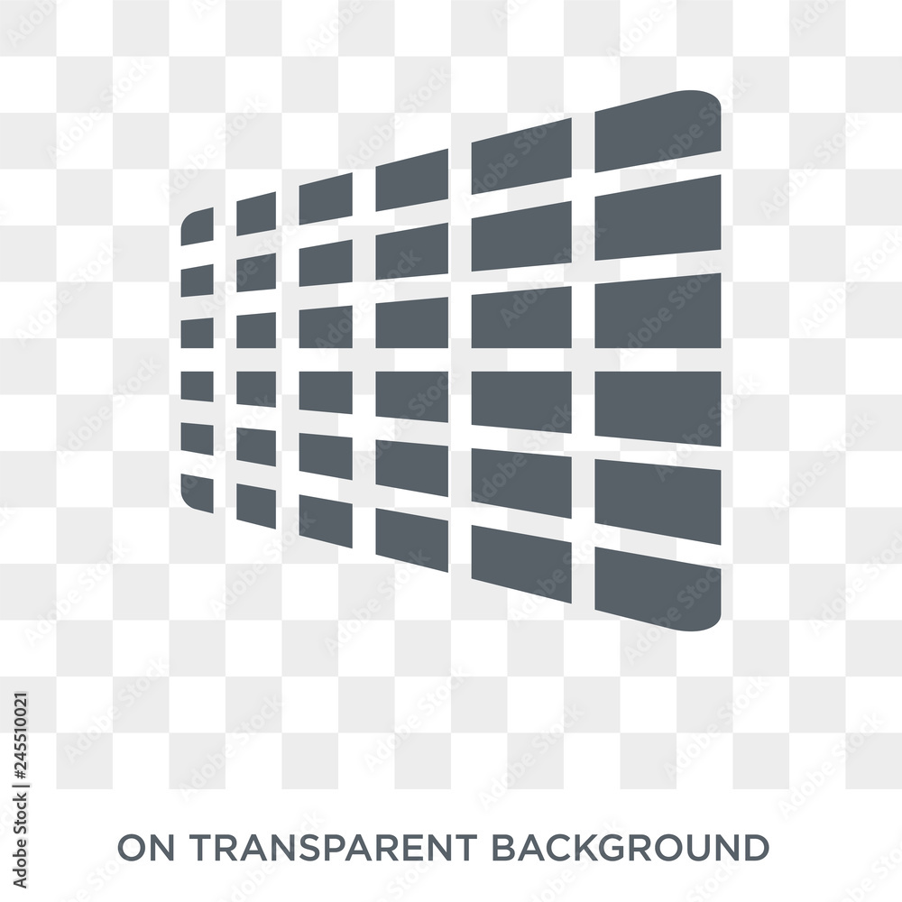 AI grid icon. Trendy flat vector AI grid icon on transparent background ...