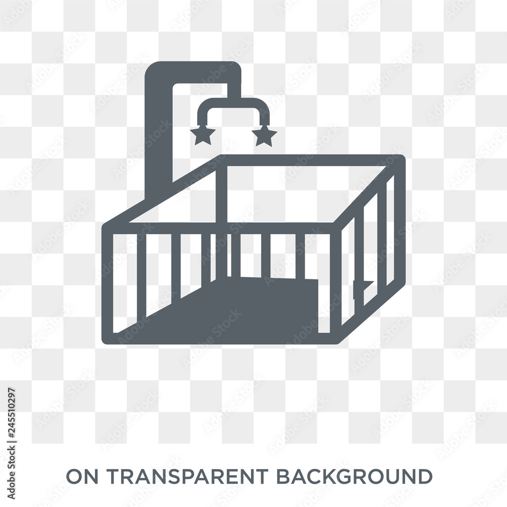 Playpen icon. Trendy flat vector Playpen icon on transparent background ...