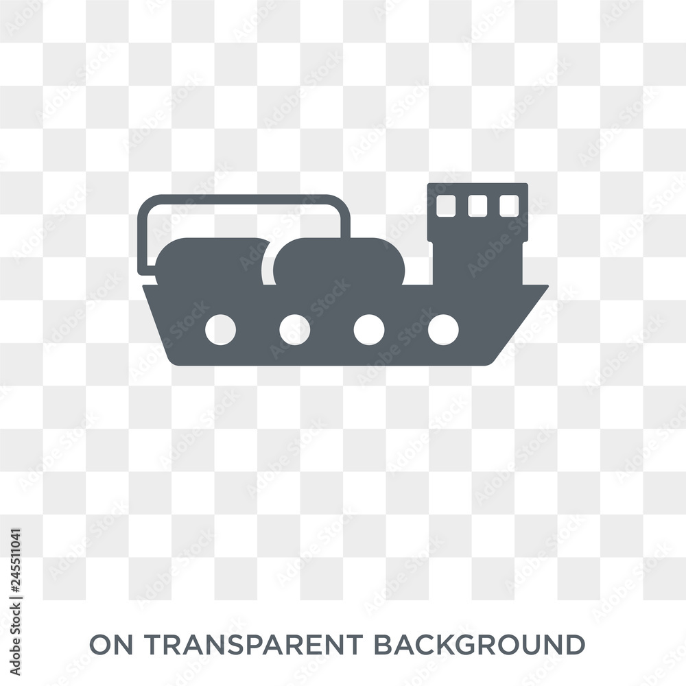Tanker Ship icon. Trendy flat vector Tanker Ship icon on transparent ...