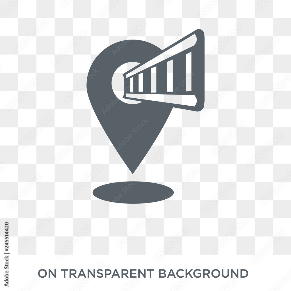 museum Map icon. museum Map design concept from Museum collection ...