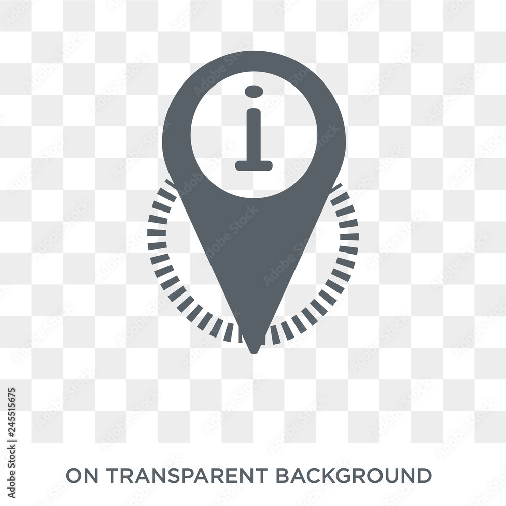 Vecteur Stock information Point Pin icon. Trendy flat vector ...