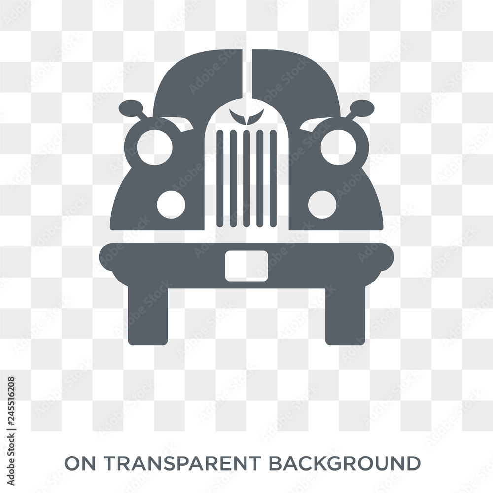 Old car icon. Trendy flat vector Old car icon on transparent background ...