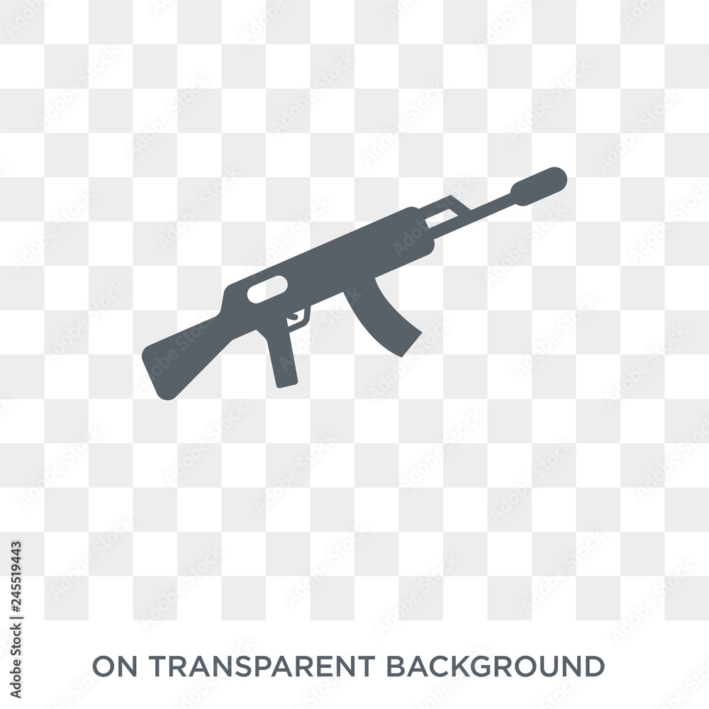AK 47 icon. AK 47 design concept from Army collection. Simple element ...