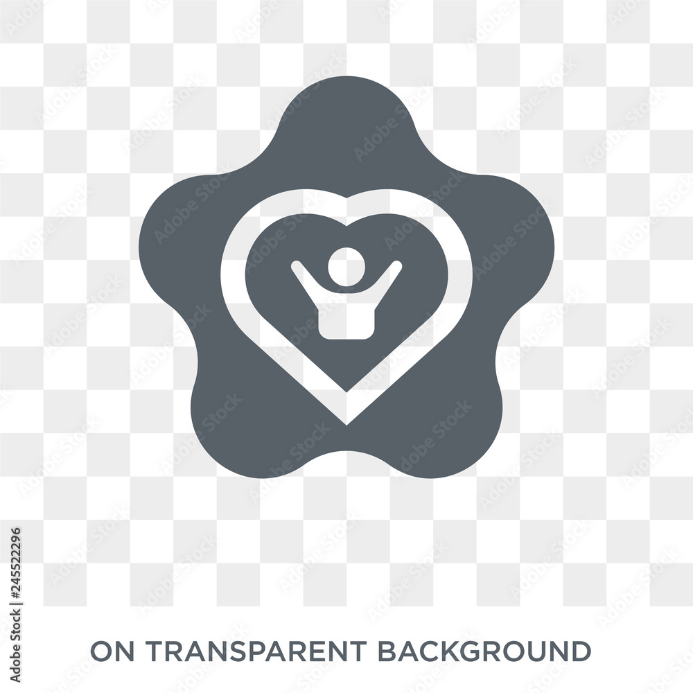 Wellness icon. Trendy flat vector Wellness icon on transparent ...