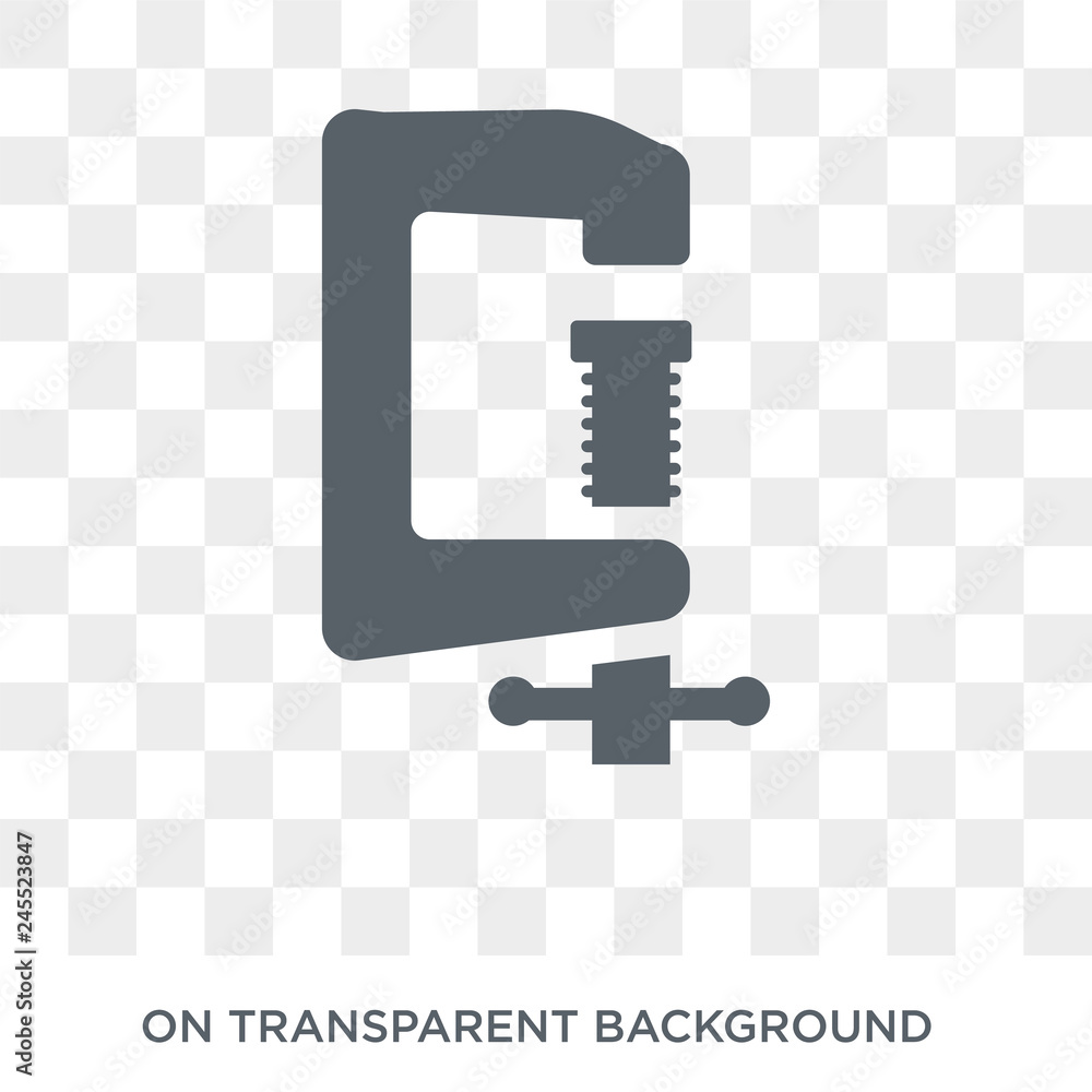 Clamp icon. Clamp design concept from Industry collection. Simple ...