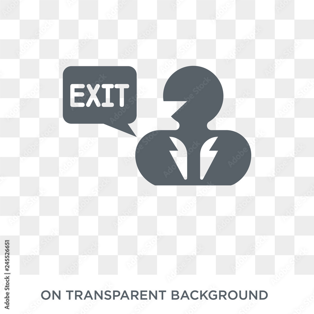 Exit interview icon. Exit interview design concept from Time managemnet ...