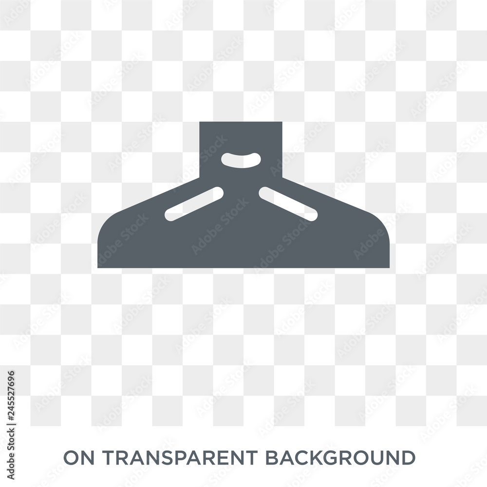 Human Neck icon. Trendy flat vector Human Neck icon on transparent ...