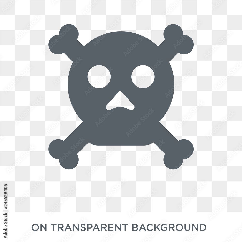 Poisonous icon. Trendy flat vector Poisonous icon on transparent ...