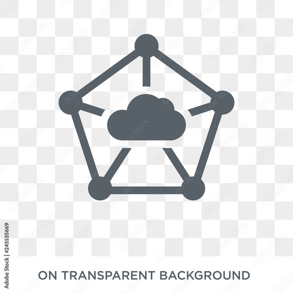 edge computing icon. Trendy flat vector edge computing icon on ...