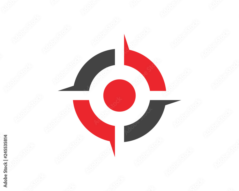 Target icon vector illustration Stock Vector | Adobe Stock