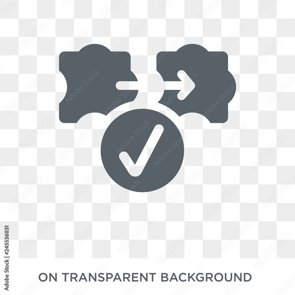 compatibility icon. Trendy flat vector compatibility icon on transparent background from general ...
