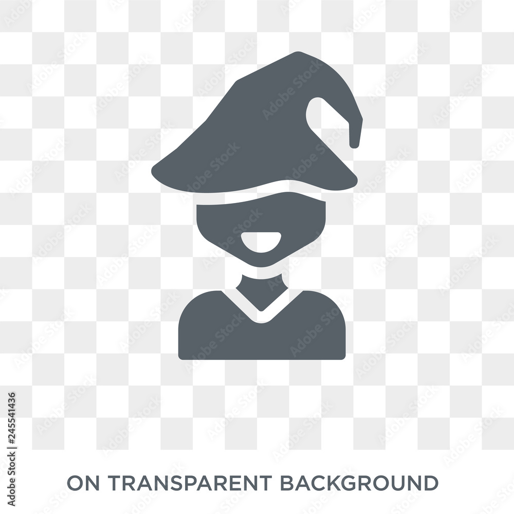 wicked icon. Trendy flat vector wicked icon on transparent background ...