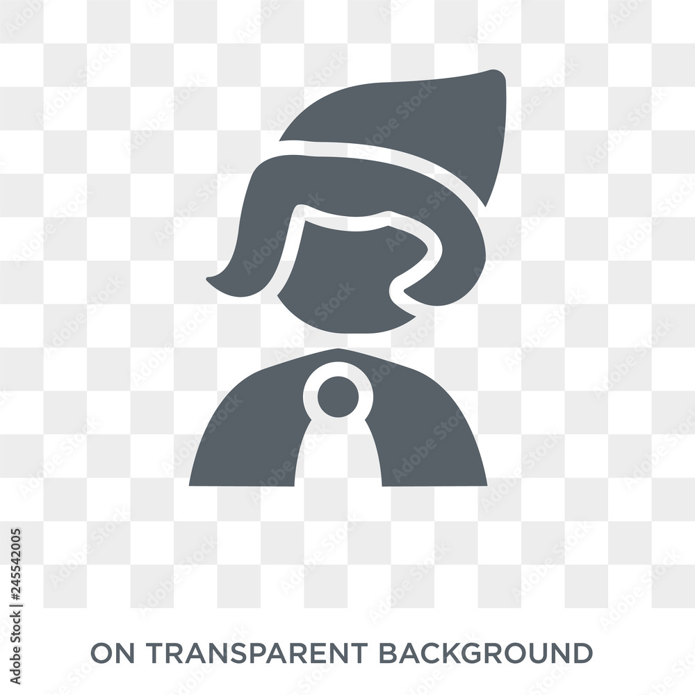 Little red riding hood icon. Trendy flat vector Little red riding hood ...