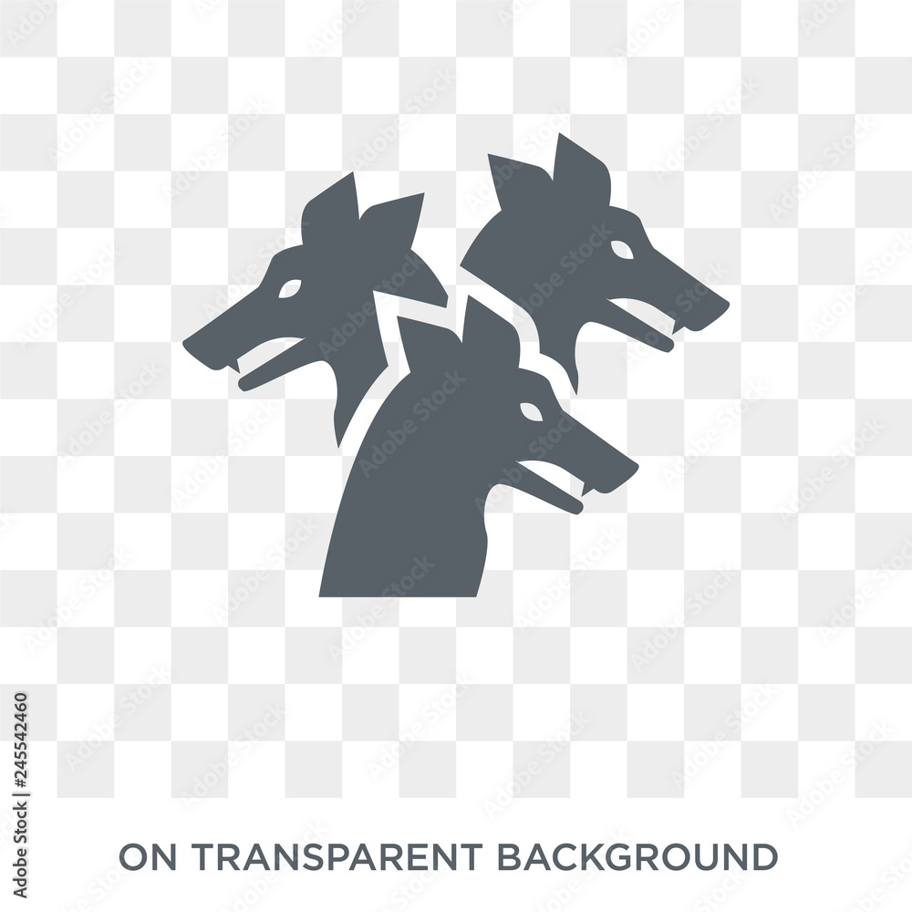 Cerberus icon. Trendy flat vector Cerberus icon on transparent ...