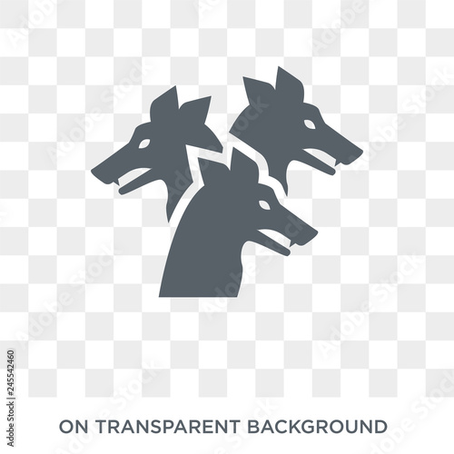 Cerberus icon. Trendy flat vector Cerberus icon on transparent ... Cerberus icon. Trendy flat vector Cerberus icon on transparent ...