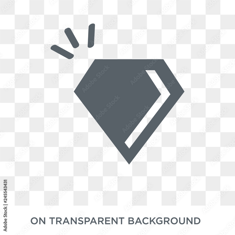 Crystal icon. Crystal design concept from Arcade collection. Simple ...