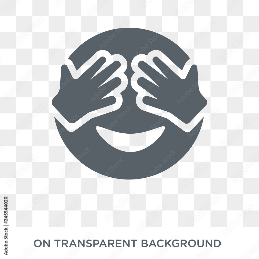 Shy emoji icon. Shy emoji design concept from Emoji collection. Simple ...