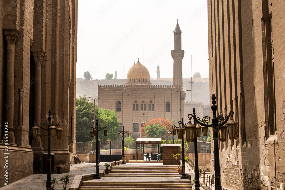 the great Mosques of Sultan Hassan and Al-Rifai in Cairo - Egypt Stock ...