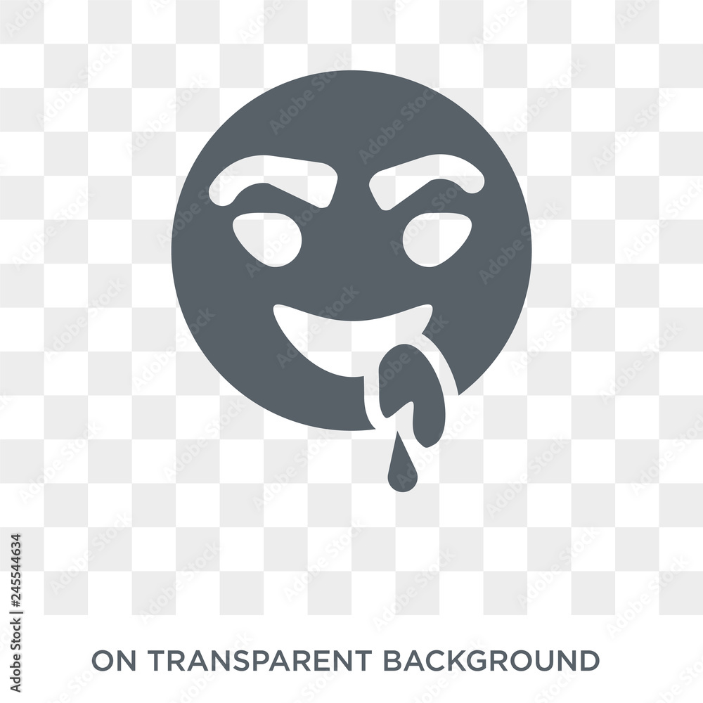 Drool emoji icon. Drool emoji design concept from Emoji collection ...