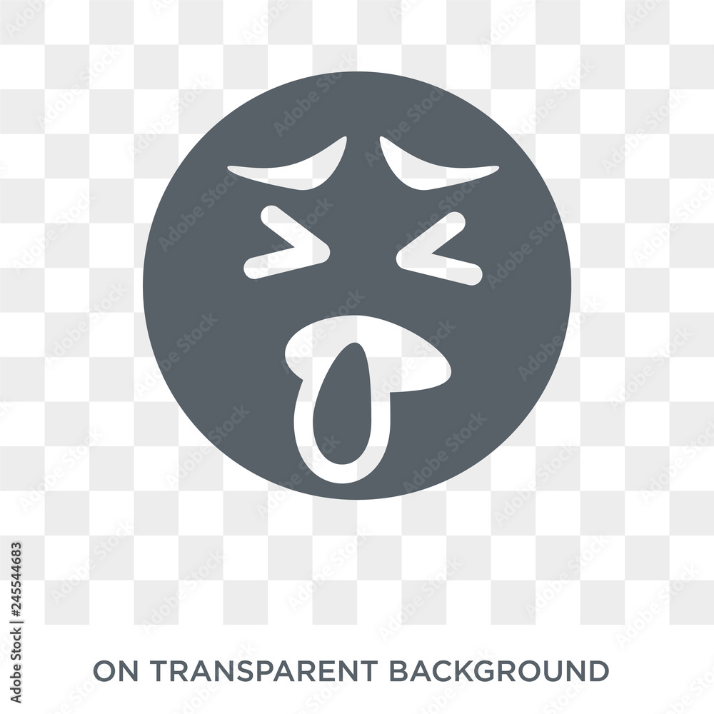 Disgusted emoji icon. Disgusted emoji design concept from Emoji ...