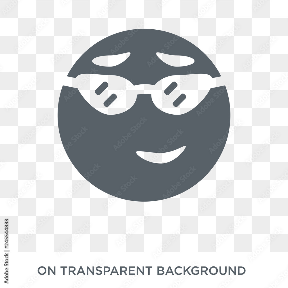 Cool emoji icon. Cool emoji design concept from Emoji collection ...