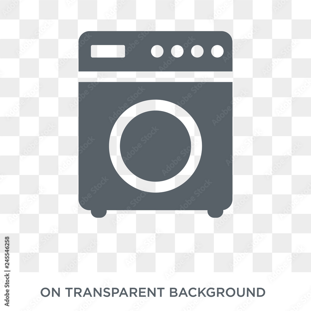 Washing machine icon. Washing machine design concept from Electronic ...