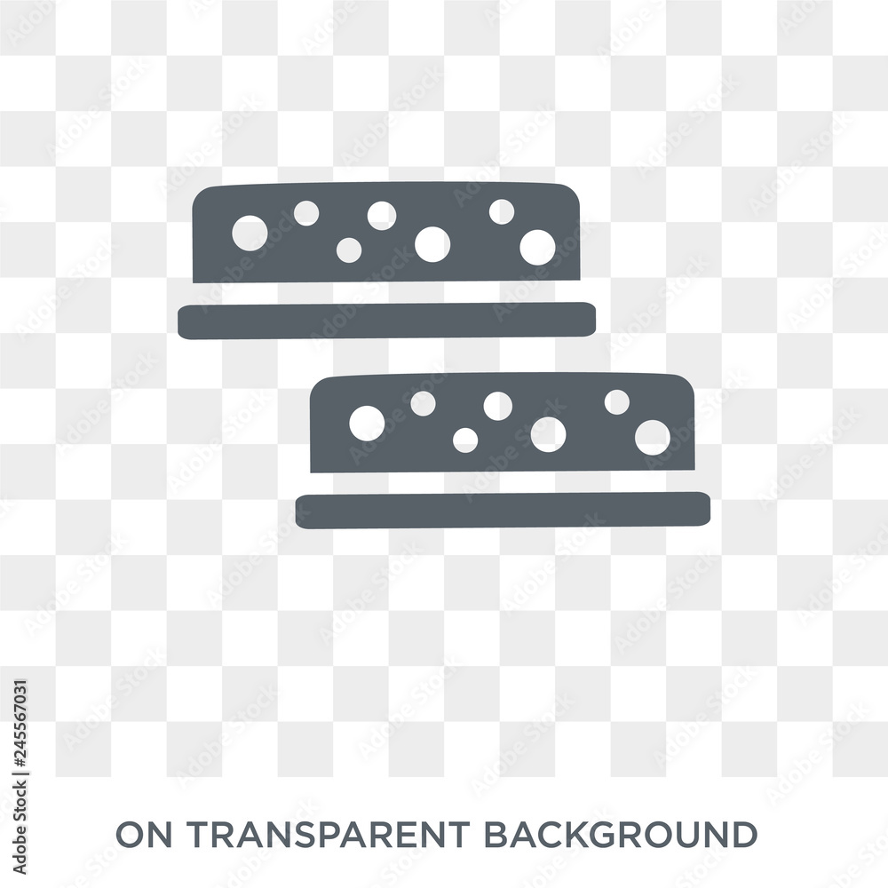 Sponges icon. Trendy flat vector Sponges icon on transparent background ...