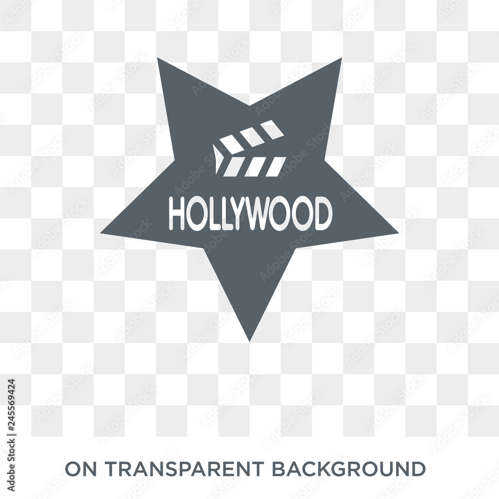 Hollywood Star icon. Trendy flat vector Hollywood Star icon on ...