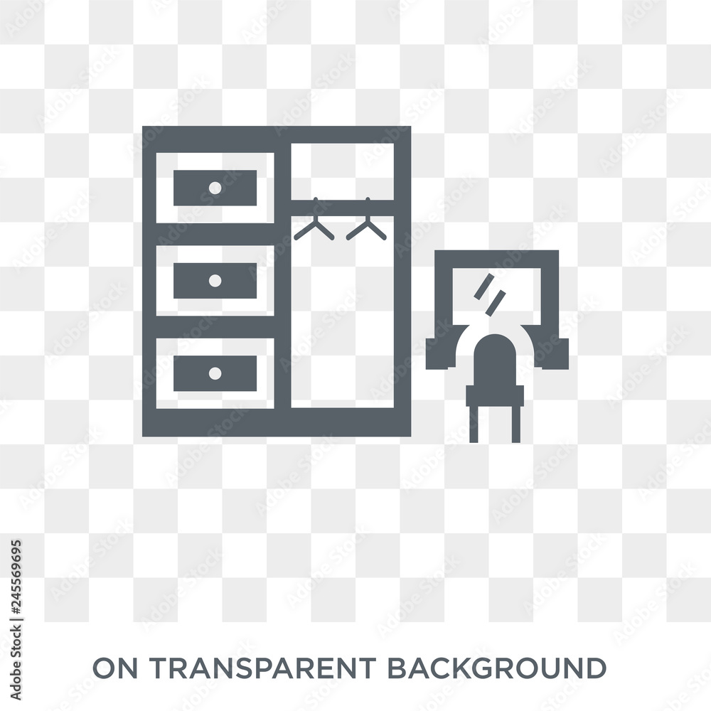 Dressing room icon. Trendy flat vector Dressing room icon on ...