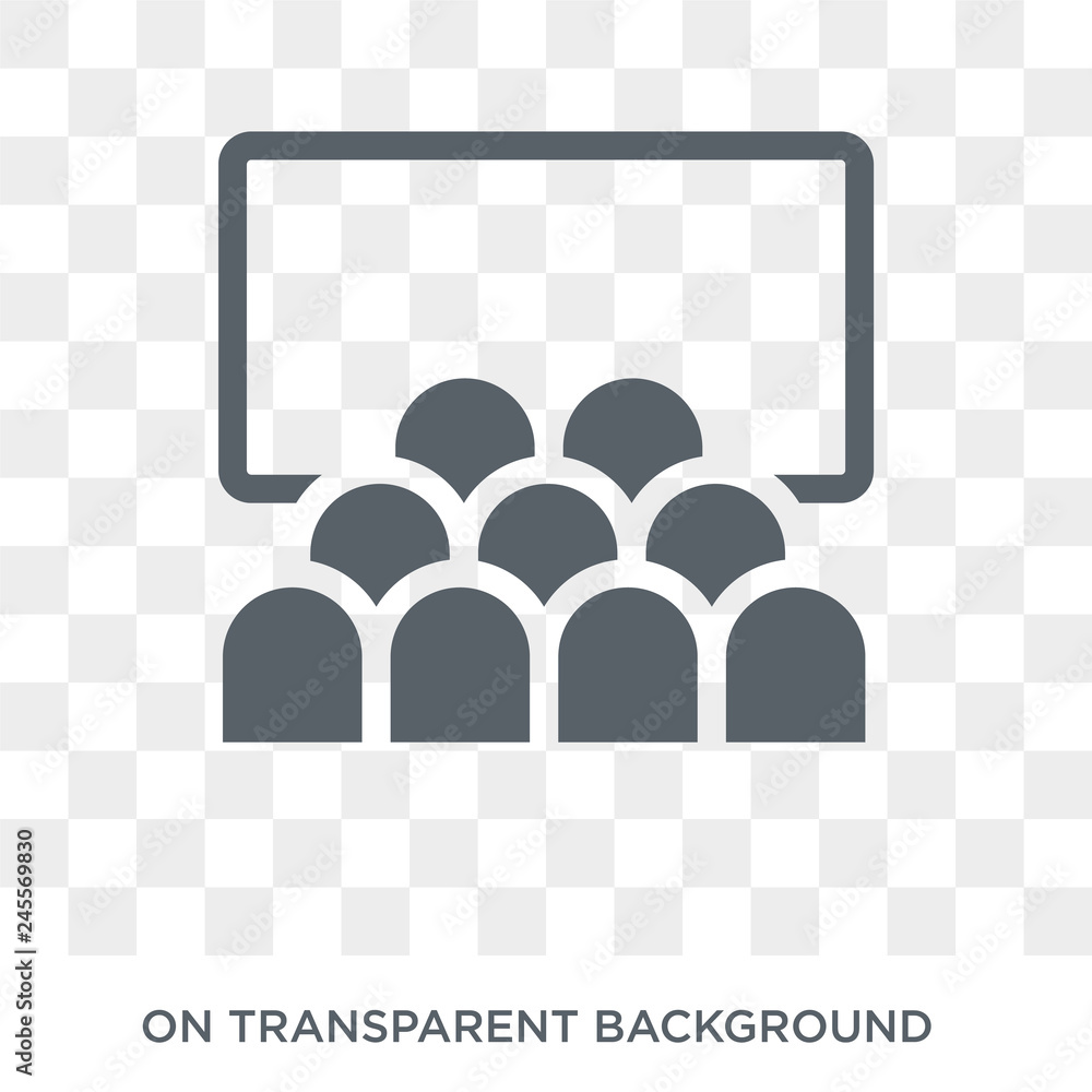 cinema screen icon. Trendy flat vector cinema screen icon on ...