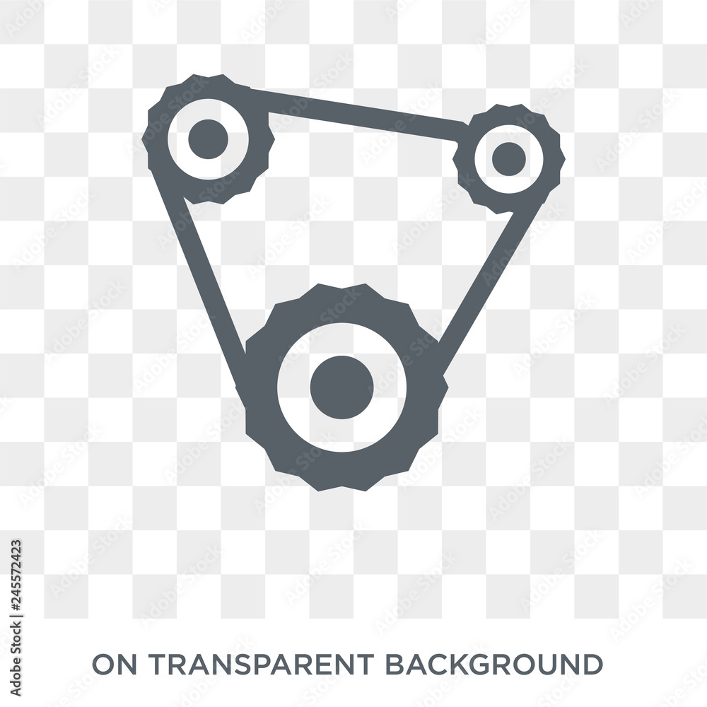 car fan belt icon. car fan belt design concept from Car parts ...