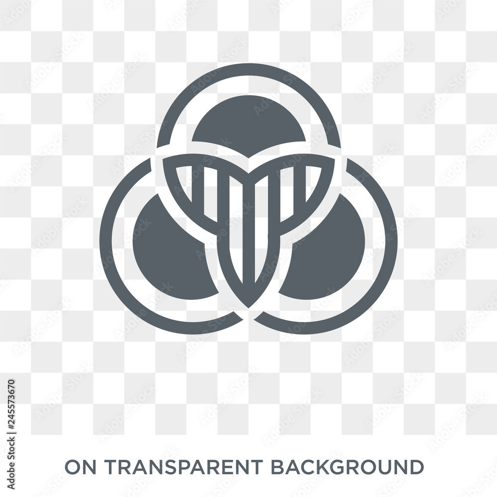 Venn diagram icon. Trendy flat vector Venn diagram icon on transparent ... Venn diagram icon. Trendy flat vector Venn diagram icon on transparent ...