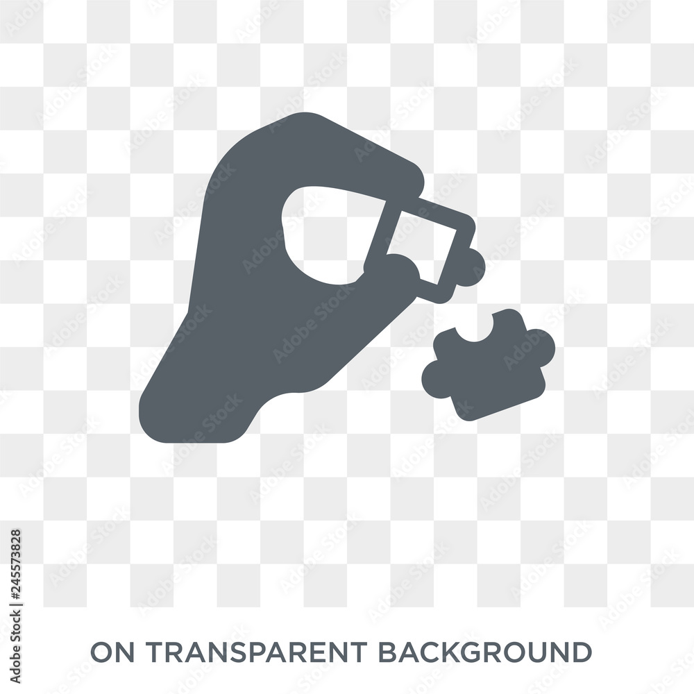 Solution icon. Trendy flat vector Solution icon on transparent ...