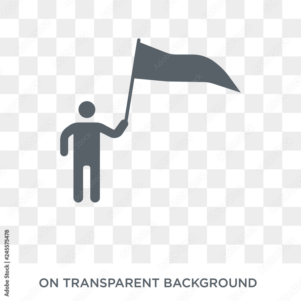 Vetor de Rally icon. Trendy flat vector Rally icon on transparent ...