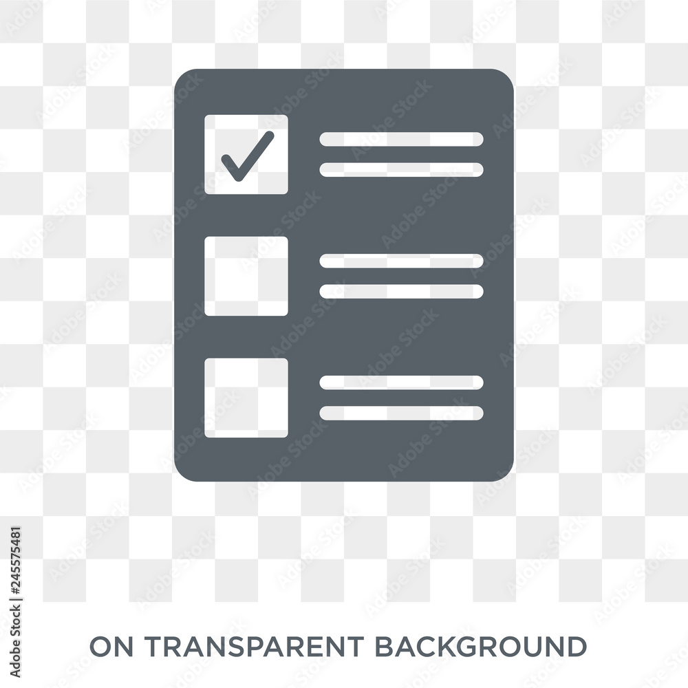 Quota icon. Trendy flat vector Quota icon on transparent background ...