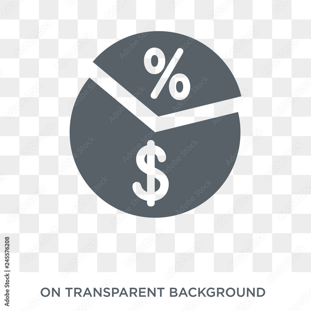 Margin icon. Trendy flat vector Margin icon on transparent background from Business collection ...