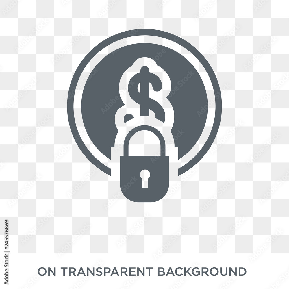 Fixed costs icon. Trendy flat vector Fixed costs icon on transparent ...