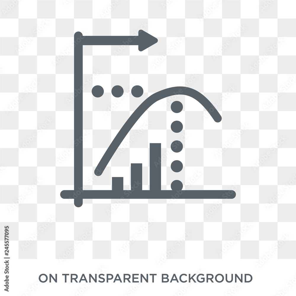 Diminishing returns icon. Diminishing returns design concept from ...