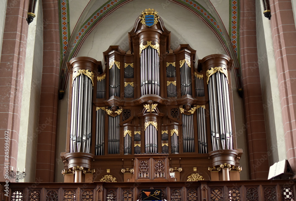 Organ church in Basilica of Our Lady of Heaven in Zwolle the ...