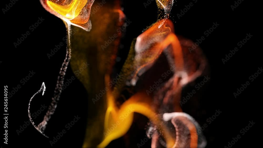 Wideo Stock: 4k background, animation of complex particles simulation ...