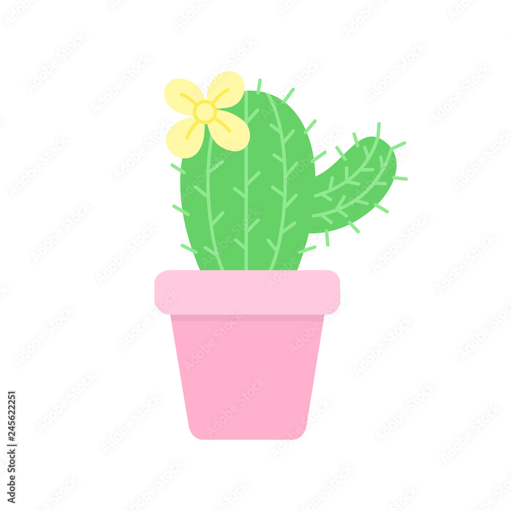Pink Cactus Flower Clip Art