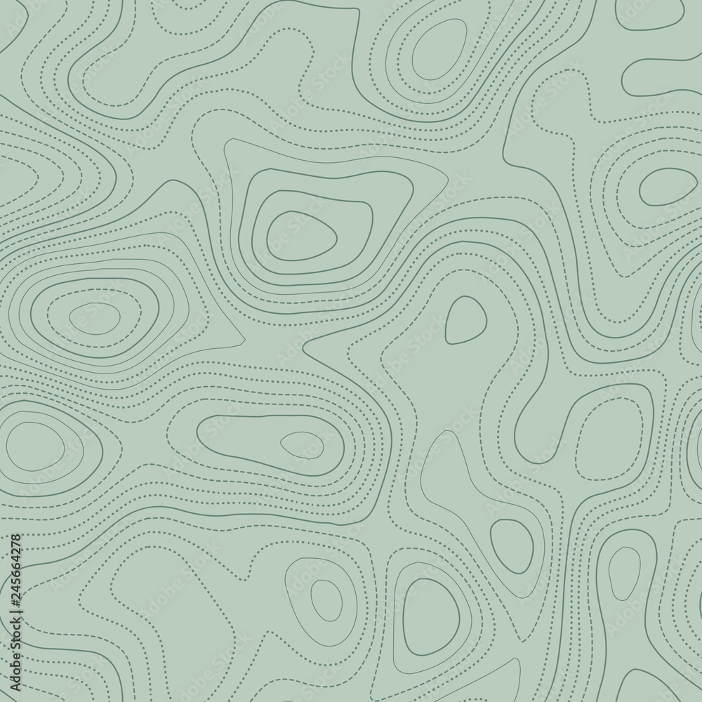 Topographic map background. Actual topographic map in green tones ...